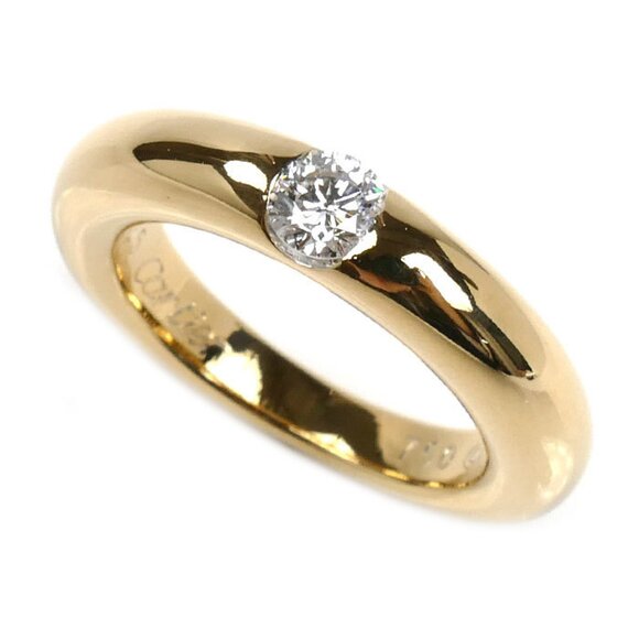 Cartier | Jewelry | Cartier Authentic 8k Gold Diamond Ellipse Ring ...